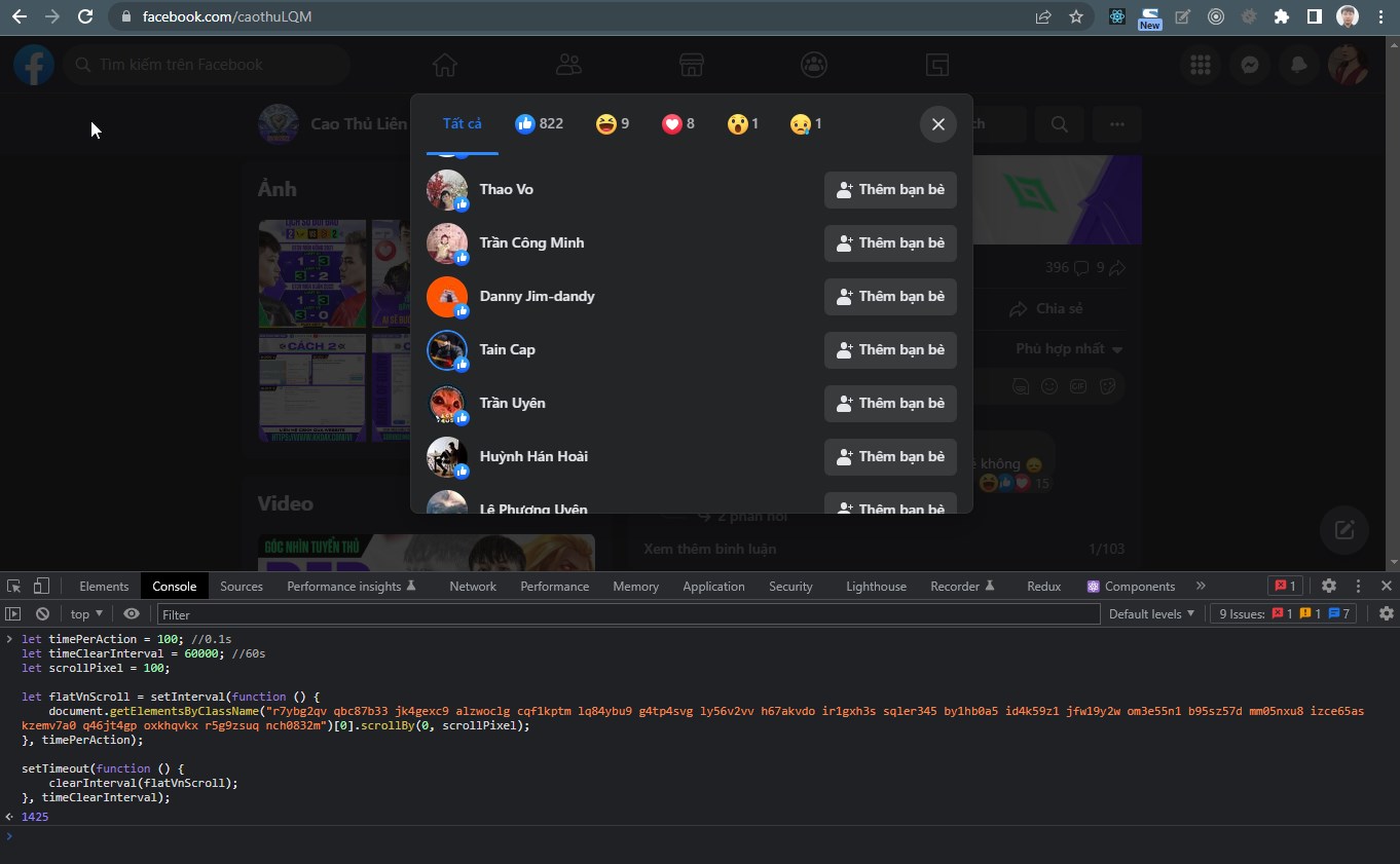 Facebook Auto Scroll View Reaction Flatvn